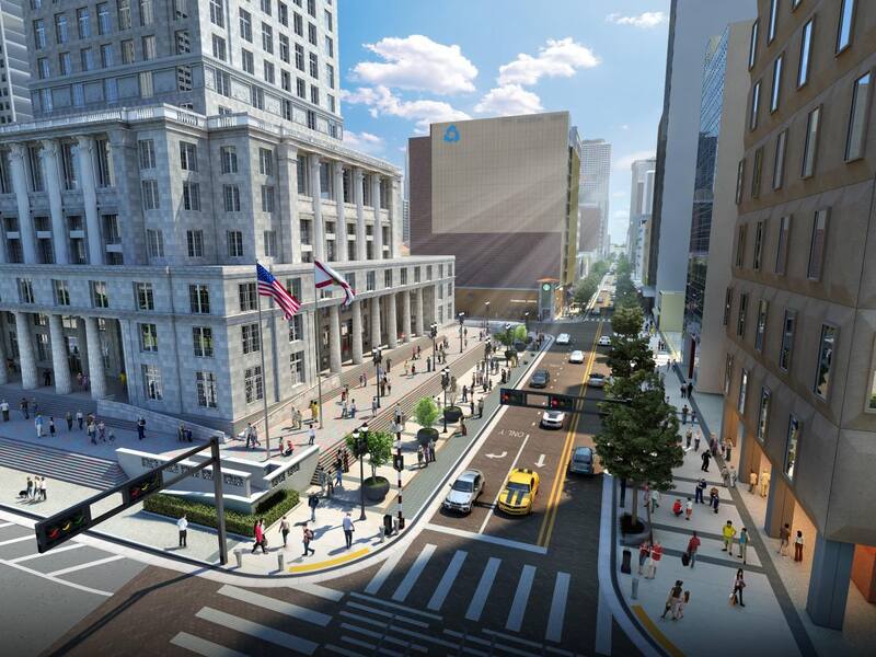 Two Blocks in Downtown Miami’s Flagler Street Reopen