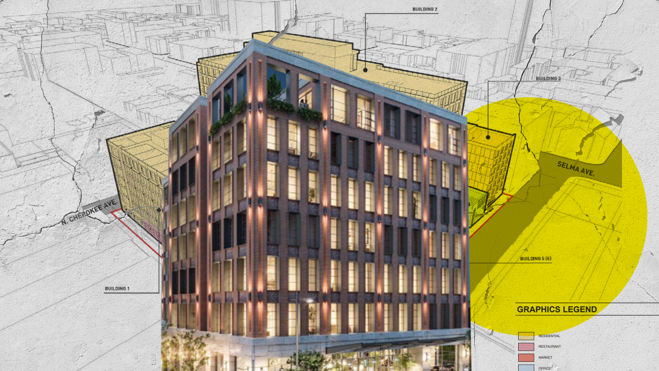 J+J Proposes 633-Unit Mixed Use Building Hollywood, LA