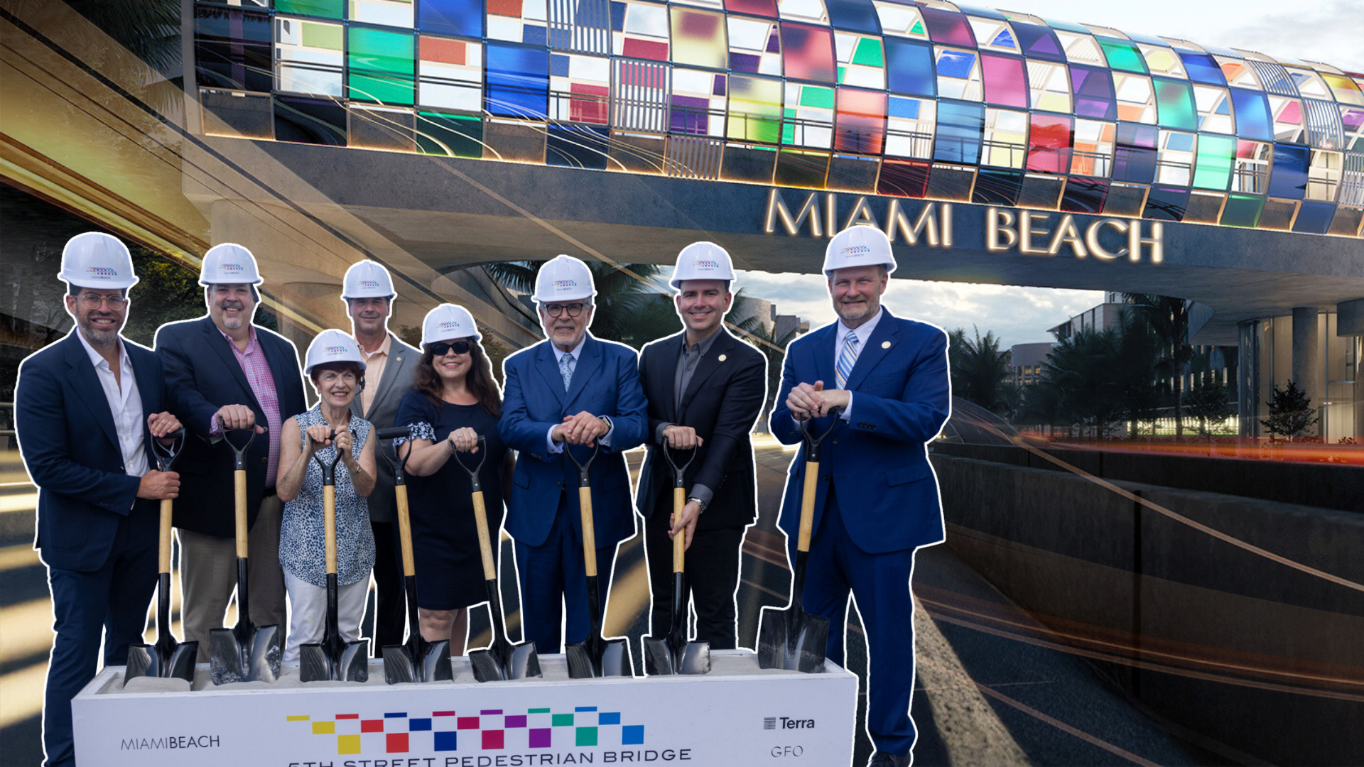 Miami Beach Breaks Ground on Vibrant Fifth Street Pedestrian Bridge