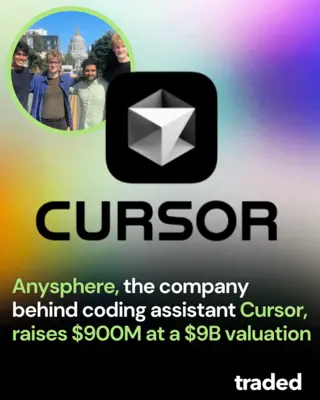 Anysphere Raises $900 Million At $9 Billion Valuation Led By Thrive Capital And Others | TradedVC