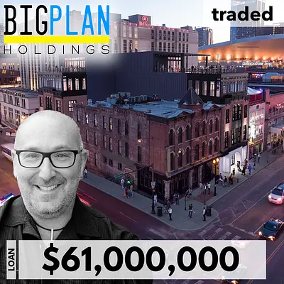 Big Plan Holdings Secures $61M Construction Loan | Loan | Traded