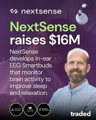 NextSense Raises $16M Series A Led By Ascension Ventures For EEG Smartbuds Development | TradedVC